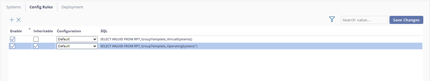 Use the Config Rules Tab