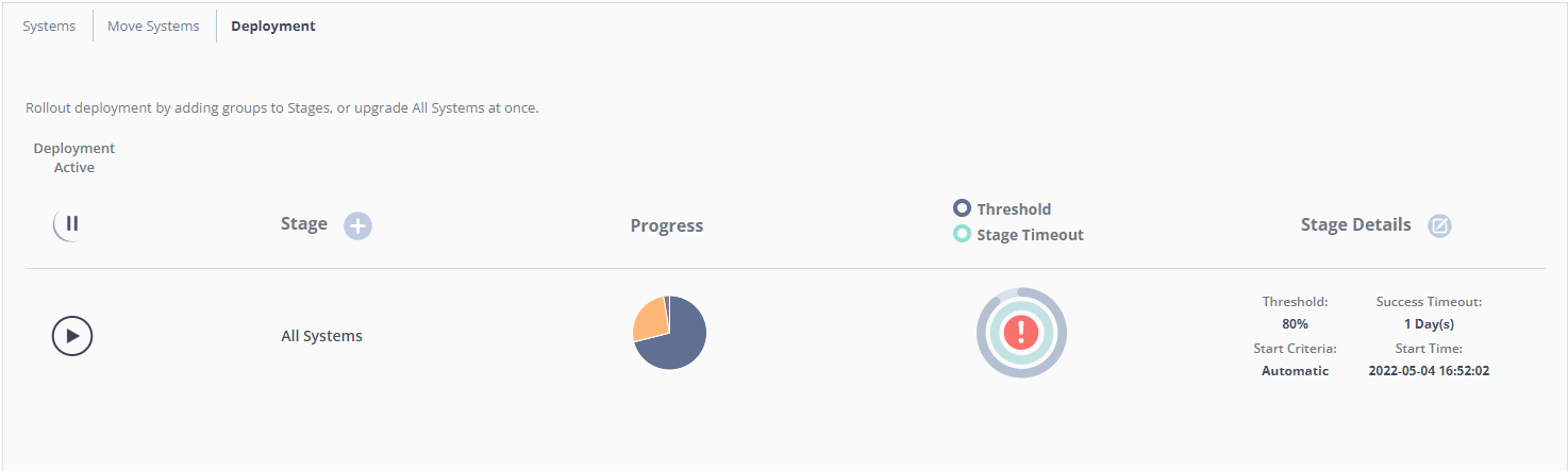 Use the Deployment Tab